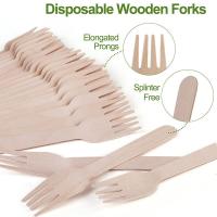 China 95mm 105mm 140mm Natural Disposable Bamboo Forks For Serving Ice Cream for sale