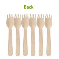 China Durable 160mm Compostable Wooden Forks Environmental Friendly for sale