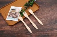 China 180MM Size Compostable Wooden Forks For Party And Restaurant for sale