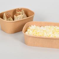 China 850ml Paper Snack Bowls Rectangular Paper Container  172*120*61mm Size for sale