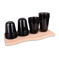 China 16oz PLA Disposable Cups Plastic Black Custom Beer Pong Cups Fda Approved for sale