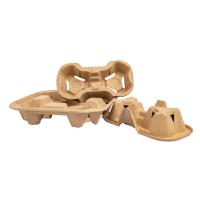 China Durable Paper Coffee Cup Holders Customized Take Away Pulp Cup Holder for sale