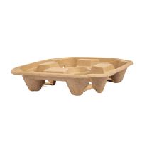China Durable Paper Coffee Cup Holders Customized Take Away Pulp Cup Holder for sale