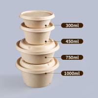 China Customizable Design 1000ml 32 Oz Paper Bowls For Food Environmental Friendly for sale