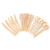 China Custom Size Compostable Wooden Cutlery Disposable Wood  140mm Knife for sale