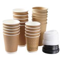 China Thermal Insulated Paper Cup and Lid for Optimal Single Use Paper Tableware Environmentally Friendly for sale