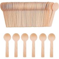 China Sustainable Eco Friendly Biodegradable Wooden Spoons For Ice Cream for sale