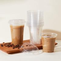 China 12oz 16oz 20oz Eco Friendly Disposable Compostable Biodegradable Clear PLA Plastic Cup for sale