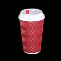 China Food-Safe Corrugated Paper Cup and Lid for Safe and Hygienic Consumption for sale