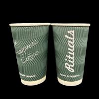 China Food-Safe Corrugated Paper Cup and Lid for Safe and Hygienic Consumption for sale