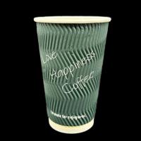 China Food-Safe Corrugated Paper Cup and Lid for Safe and Hygienic Consumption for sale