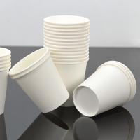 China 7oz  Single WallLogo-Ready Disposable Paper Coffee Cups With Lids for sale