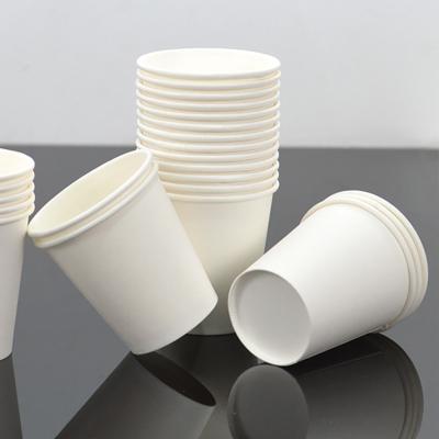 China 7oz  Single WallLogo-Ready Disposable Paper Coffee Cups With Lids for sale