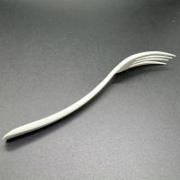 China Reusable Disposable Compostable Cutlery Customizable Size CPLA Fork for sale