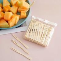 China Sleek Wooden Disposable Utensils Individual Package Disposable Wood Forks for sale