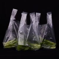 China Custom Printed T Shirt Plastic Grocery Bags Disposable Plastic Shopping Bags for sale