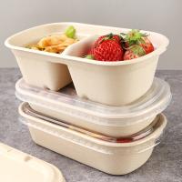 China OEM Bagasse Salad Bowl Environmentally Friendly Disposable Food Containers for sale
