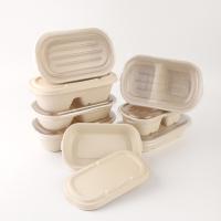 China OEM Bagasse Salad Bowl Environmentally Friendly Disposable Food Containers for sale