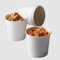 China 24oz Paper Food Container Eco Friendly Take Away Paper Soup Cups No Added Pfas Soup Cup With Paper Lid for sale