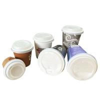 China Black PLA Tableware CPLA ф85mm Strawless Plastic Lids Lightweight for sale