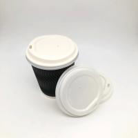 China Black PLA Tableware CPLA ф85mm Strawless Plastic Lids Lightweight for sale