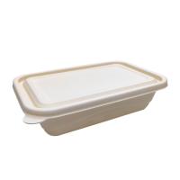 China 650ML corn starch tableware biodegradable take out containers For Fast Food Shops for sale