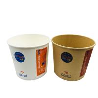 China Single Wall Disposable Paper Popcorn Bucket  Branded 32oz 46oz 64oz for sale