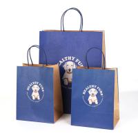 China Sustainable Custom Shopping Paper Bags With Logo Printed Recyclable for sale