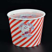 China 32-170oz Custom Logo Round  Fried Chicken Paper Bucket Fast Food Packaging Box for sale