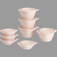 China Bpa Free Cornstarch Tableware Biodegradable Takeaway Sauce Containers With Lids for sale