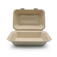 China 9 Inch Microwave Safe  Pulp Food Container Paper Pulp Containers for sale