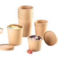 China Convenient And Paper Tableware For Your Food Business Available In Various Sizes And Colors Kraft Paper 26oz Soup Cup for sale