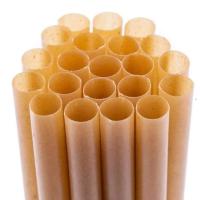 China Customized Smoothie Bagasse Drinking Straws Sugarcane Fiber Environmentally Friendly Material Bagasse Straws for sale