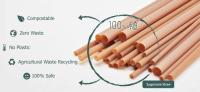 China Wholesale Disposable Biodegradables Bagasse Drinking Straws For Party for sale