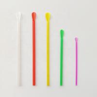 China Plastic Spoon Straws Disposable Stocked PLA Biodegradable Spoon Straw For Ice for sale