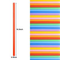 China Biodegradable Colored  Pla Order 120 Large Smoothie Straws 10.3 Inches Extra Long Straw Disposable Milkshake Straw for sale