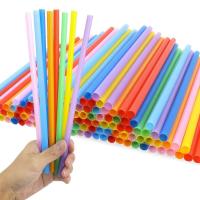 China Biodegradable Colored  Pla Order 120 Large Smoothie Straws 10.3 Inches Extra Long Straw Disposable Milkshake Straw for sale