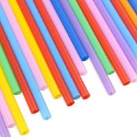 China Biodegradable Colored  Pla Order 120 Large Smoothie Straws 10.3 Inches Extra Long Straw Disposable Milkshake Straw for sale