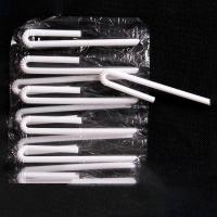 China White 100% Compostable PLA Drinking Bendy Straw U Shaped Straw For Milk for sale