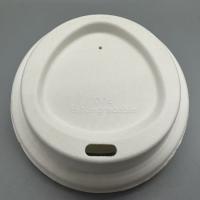 China 100% Biodegradable Cup Lids Paper Sugarcane Bagasse Pulp Or Paper Bamboo Pulp Cup With Lids for sale