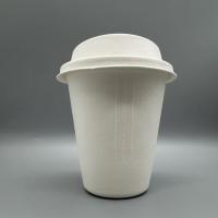 China 100% Biodegradable Cup Lids Paper Sugarcane Bagasse Pulp Or Paper Bamboo Pulp Cup With Lids for sale