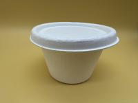 China Disposable 100% Compostable Paper pulp Cup Lid 5oz Cover Disposable Lids With Cups for sale
