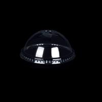 China Disposable PLA Transparent Dome Lid Half Open Milk Tea Cup Lid for sale