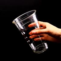 China Clear Biodegradable Plastic Cup Pla 12oz 16oz 20oz 100% Compostable PLA Cup for sale