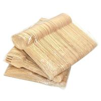 China Disposable Packing Mini Cutlery Set Wooden Wooden Fork / Knife And Paper Napkin Set for sale