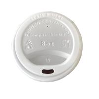 China Cold Coffee Juice Paper Cup Plastic Disposable Coffee Biodegradable Cup PLA Lid for sale