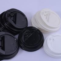 China Take Away Coffee Cups Plastic PP/PS Cover Lid Coffee Cup Lid Milk Tea Cup Cover Split Lid for sale