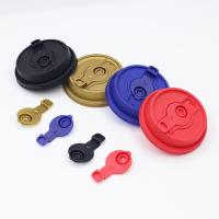 China Take Away Coffee Cups Plastic PP/PS Cover Lid Coffee Cup Lid Milk Tea Cup Cover Split Lid for sale