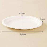 China Biodegradable Disposable 6 7 8 9 10 Inch CPLA Round Plates for sale