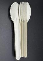 China Disposable Biodegradable Food Grade Paper Pulp Cutlery For Home And Commercial Takeaway Food And Sweet Desserts for sale